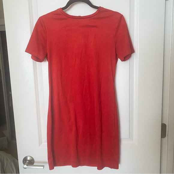 Zara | Dresses | Zara Red Orange Dress | Poshmark